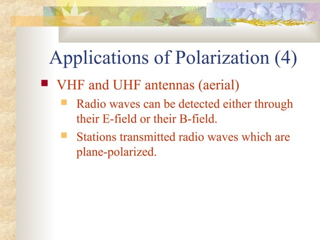 Polarization | PPT | Chemistry | Science
