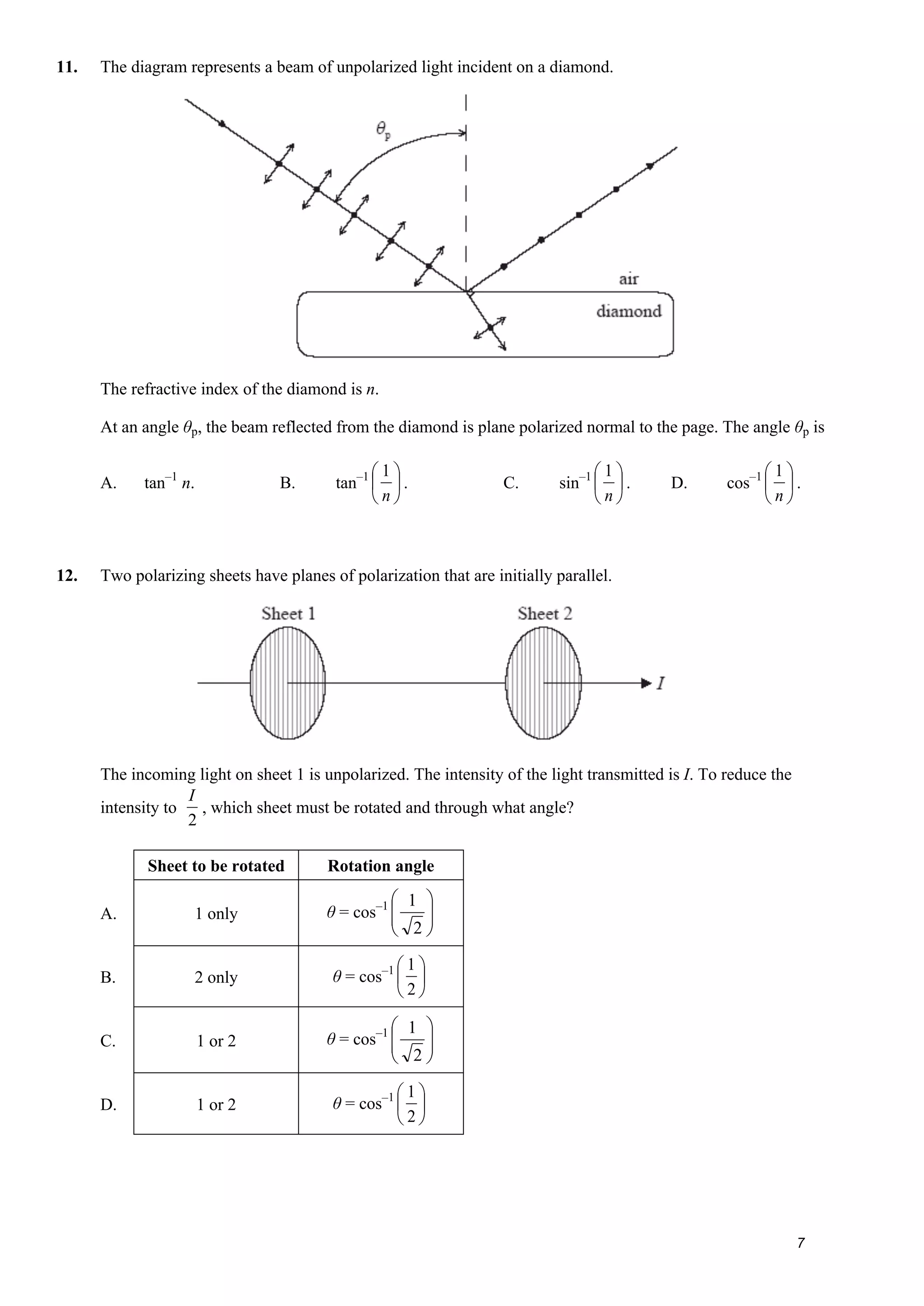 Polarization of light | PDF