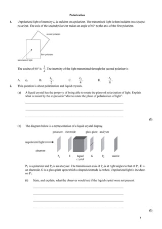 Polarization of light | PDF