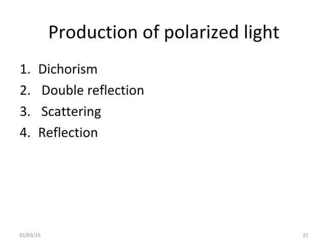 Polarization and its application | PPT | Physics | Science
