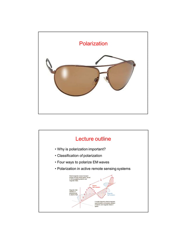Basics Polarization Ppt Of Light Lecture Pdf