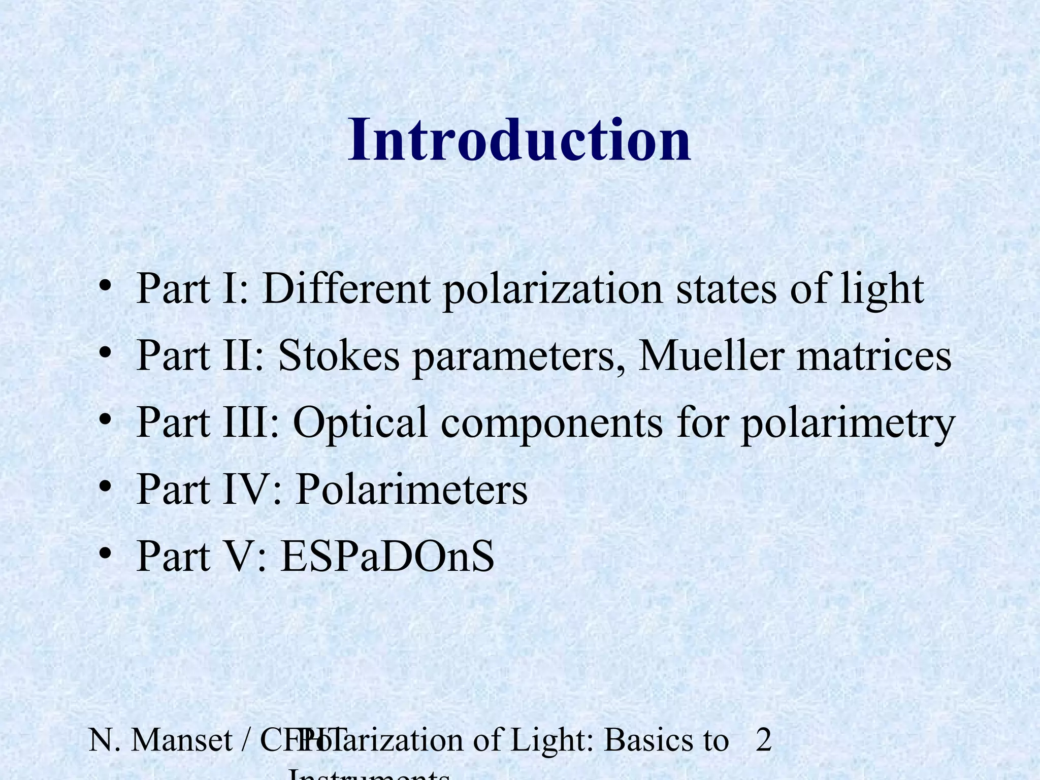 Polarization light introduction | PPT
