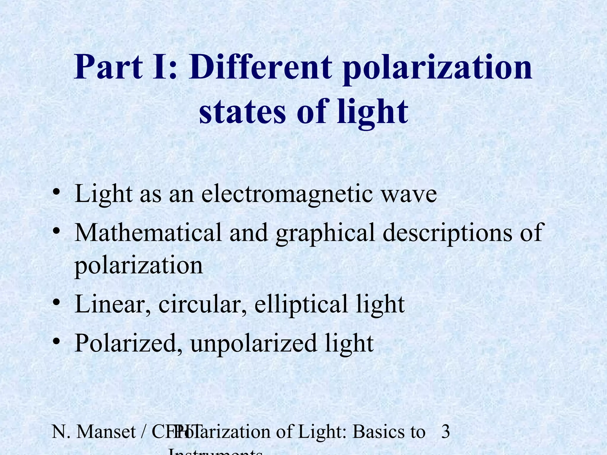 Polarization light introduction | PPT