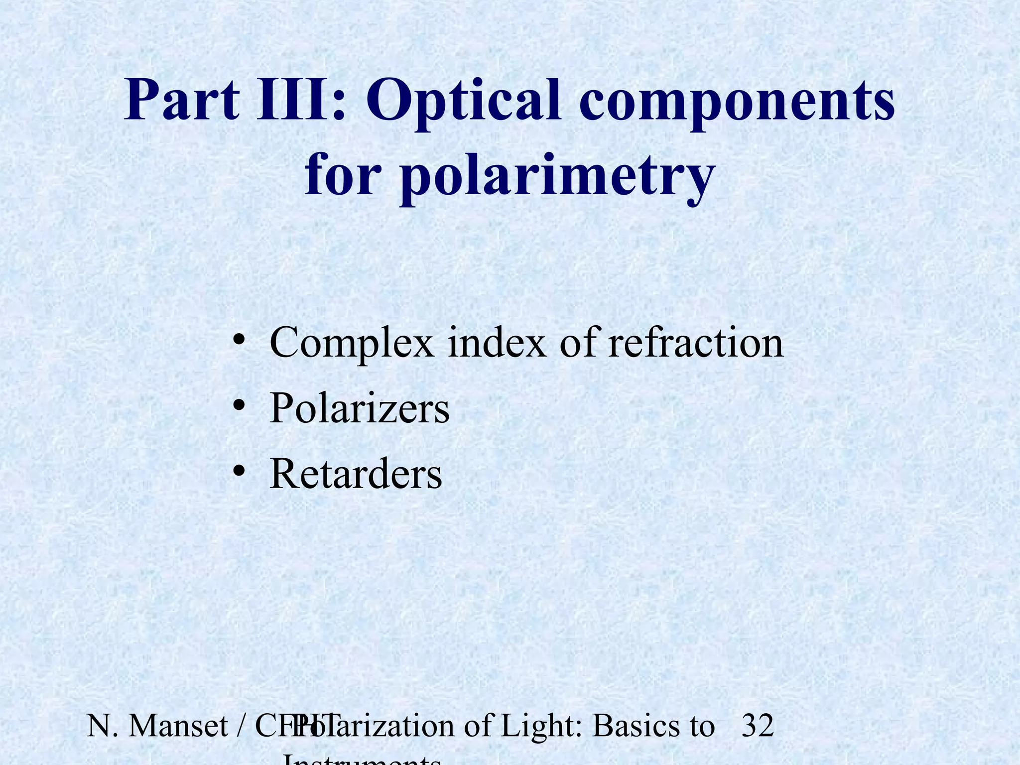 Polarization light introduction | PPT
