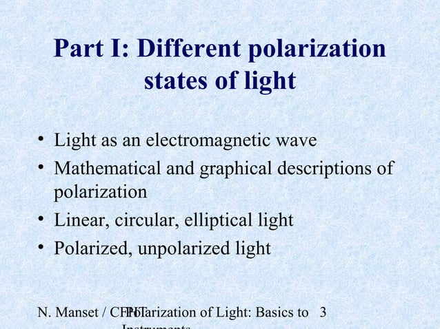Polarization light introduction | PPT