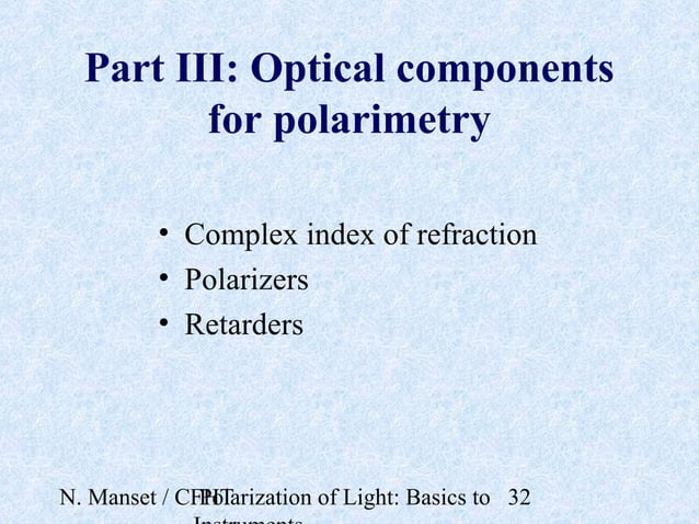 Polarization light introduction | PPT