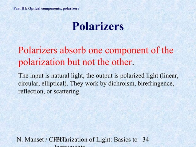 Polarization light introduction | PPT