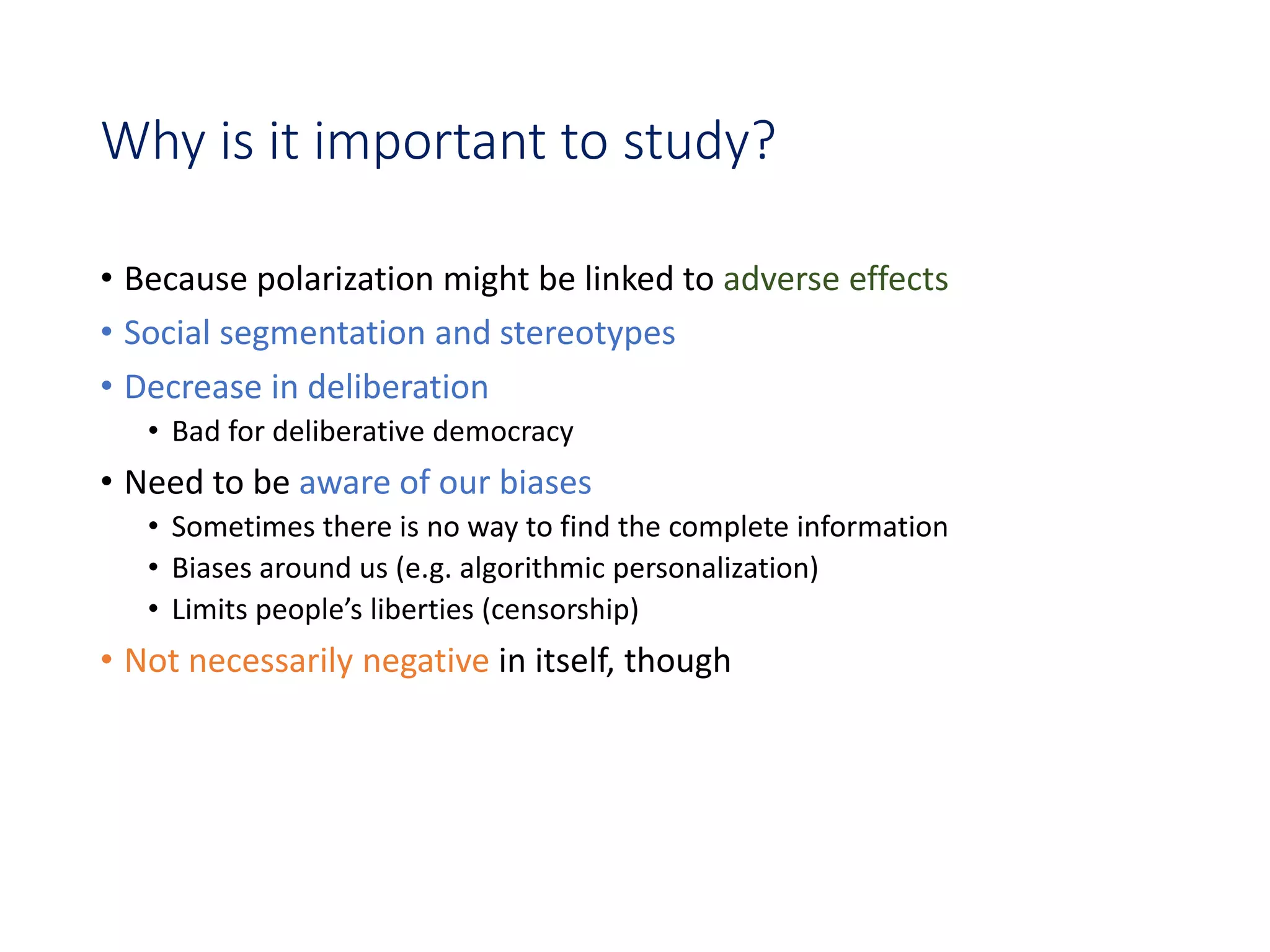 Polarization on social media | PPTX