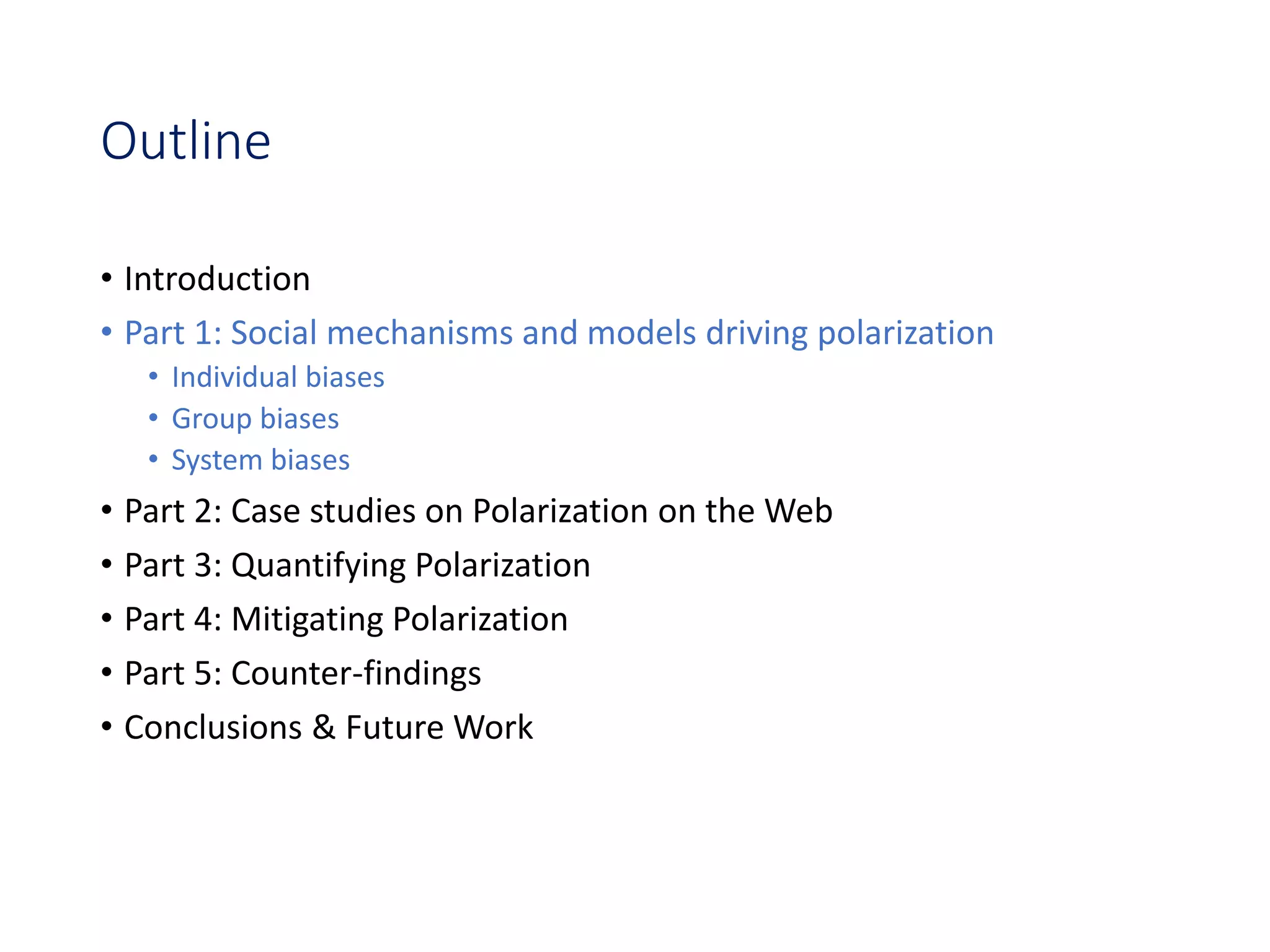 Polarization on social media | PPTX