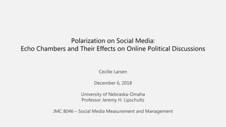 Polarization on Social Media | PPTX | Social Networking | Internet