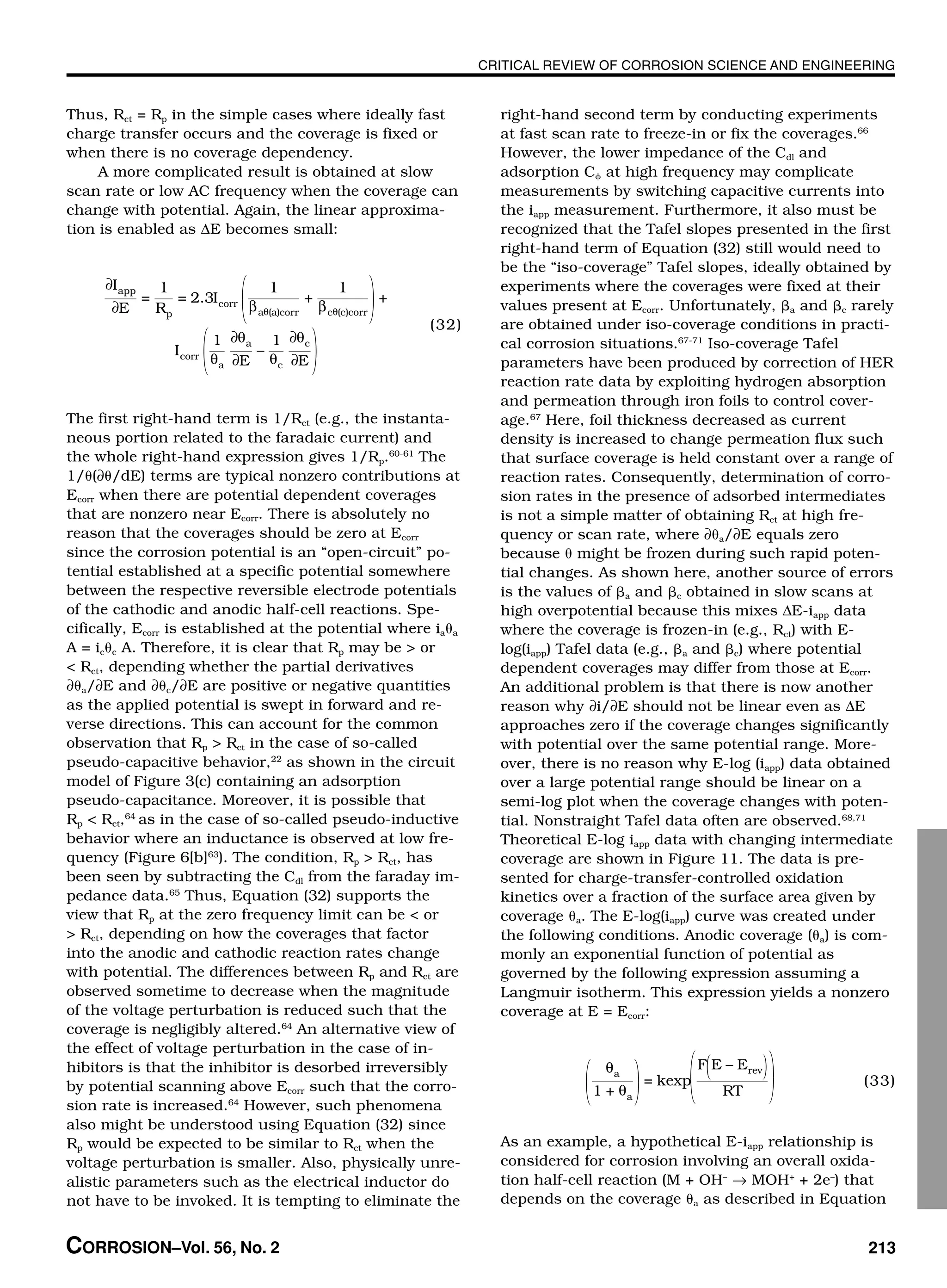 Polarization resistance method | PDF