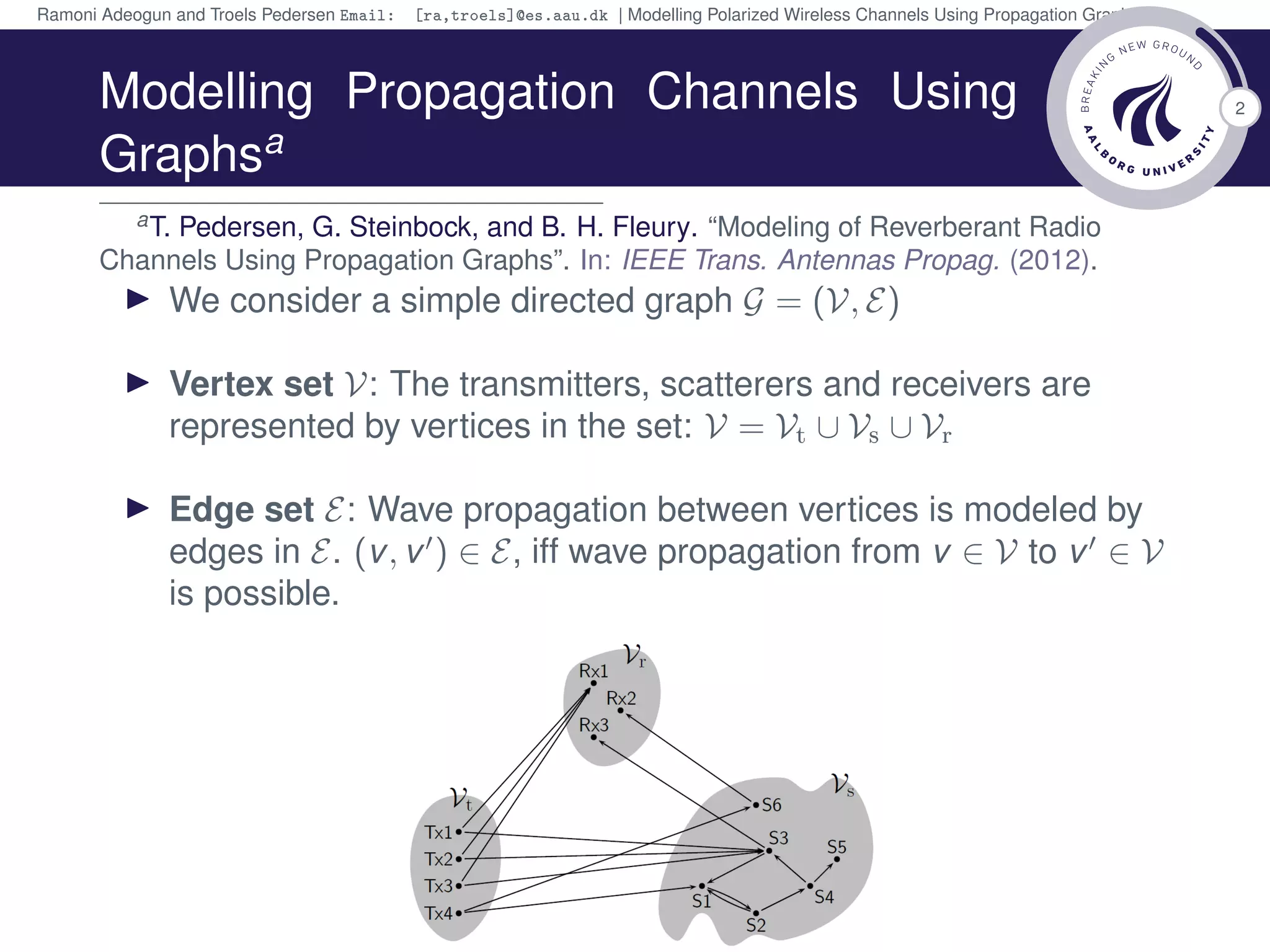 Modelling Polarized Wireless Channels Using Propagation Graphs | PDF