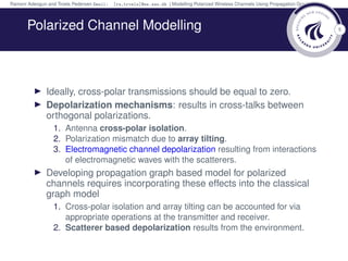Modelling Polarized Wireless Channels Using Propagation Graphs | PDF