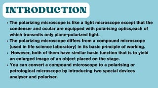 Polarized Microscopy . For anisotropic studies | PDF | Geology | Science