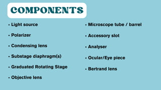 Polarized Microscopy . For anisotropic studies | PDF | Geology | Science