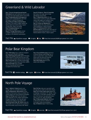 Polar Journeys | Travel Brochure | PDF
