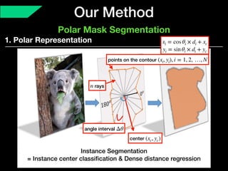 Review : PolarMask: Single Shot Instance Segmentation with Polar Representation [CDM] | PPT