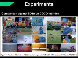 Review : PolarMask: Single Shot Instance Segmentation with Polar Representation [CDM] | PPT