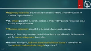 Polarography | PPTX | Chemistry | Science