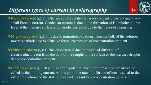 Polarography | PPTX | Chemistry | Science