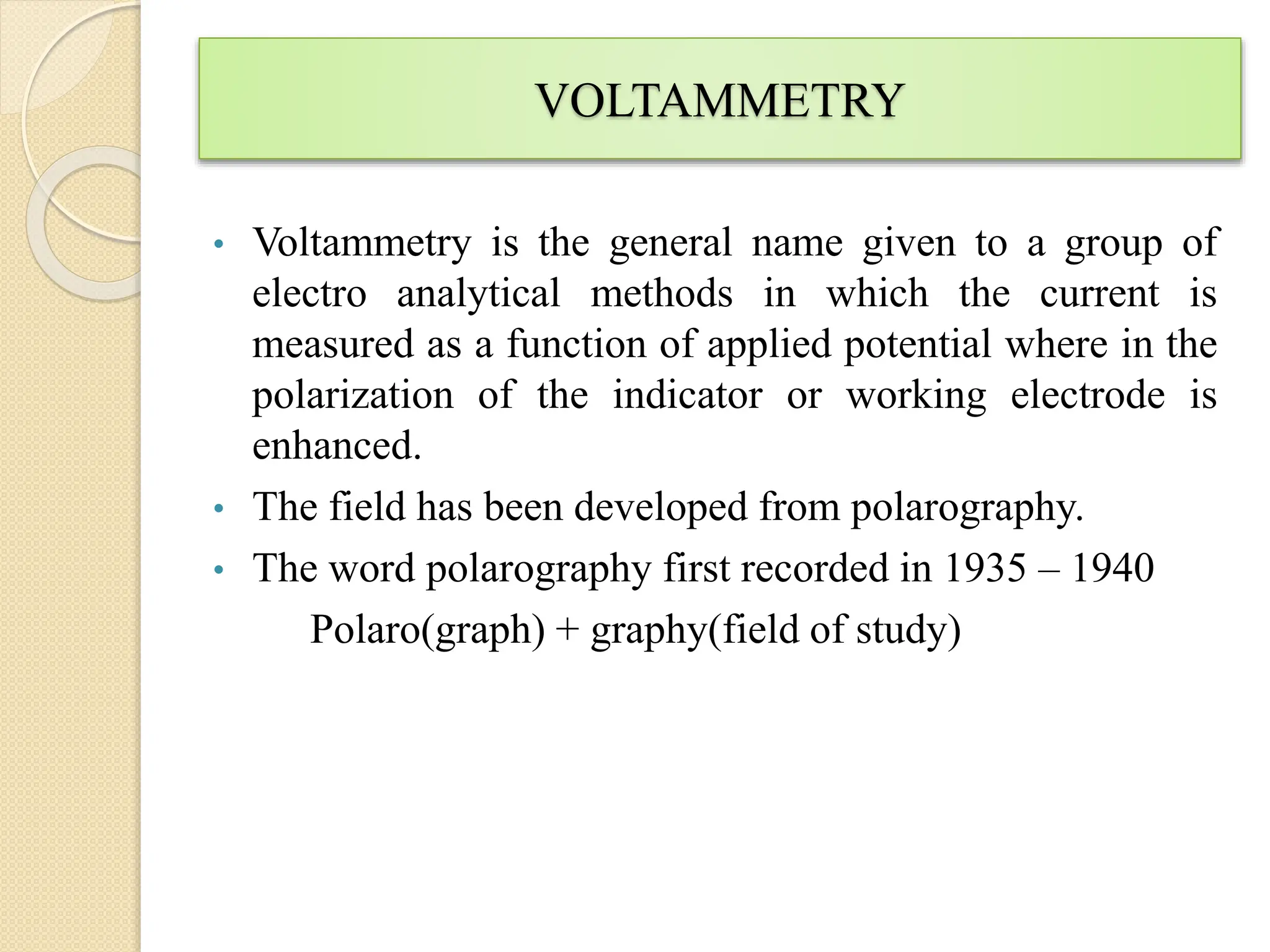 Polarography Electrochemical Pharmaceutical analysis | PDF