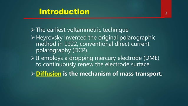 Polarography- Pharmaceutical Analysis | PPTX