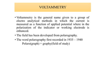 polarography ANALYSIS BY TALHA SHAHID.pptx | Chemistry | Science
