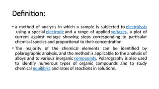 Polarography electrochemical analysis.pptx