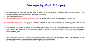Polarography pharmacy aanaalysis cemistmc | PDF