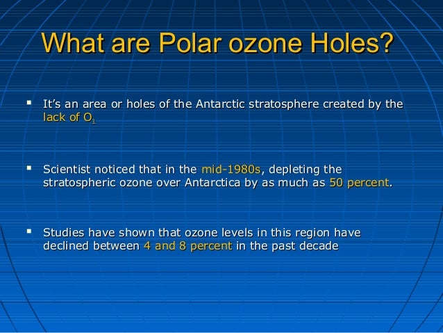 Polar ozone holes