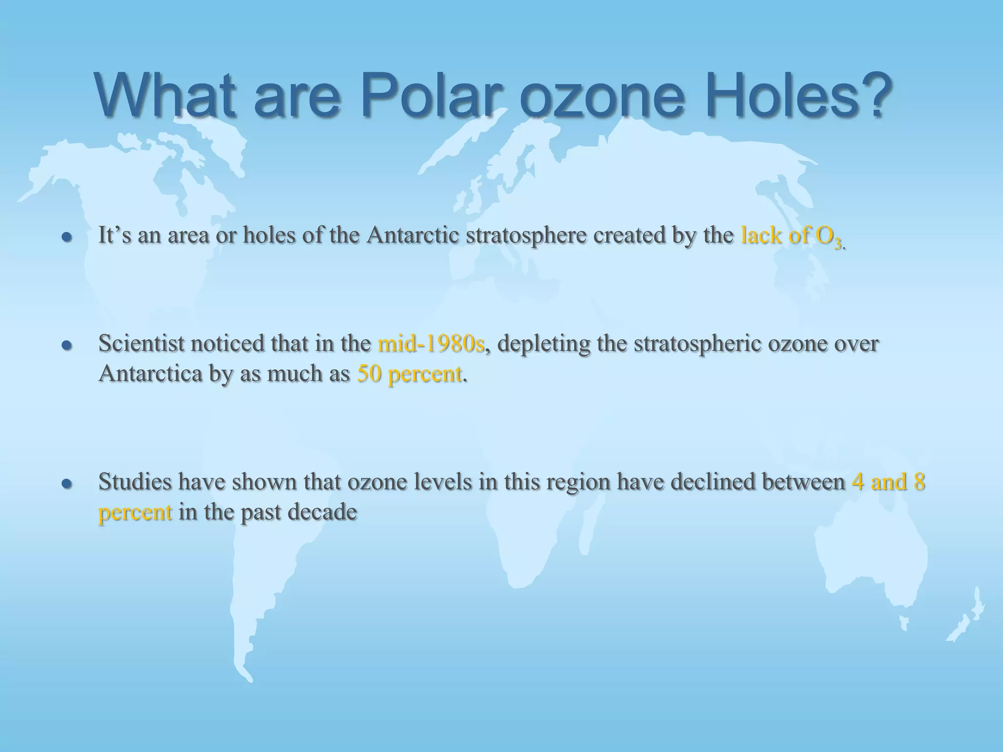Polar ozone holes | PPTX