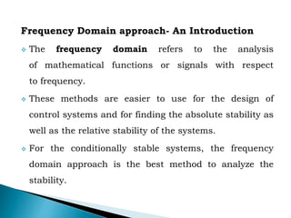 Frequency Domain approach- An Introduction | PPTX | Web Development ...
