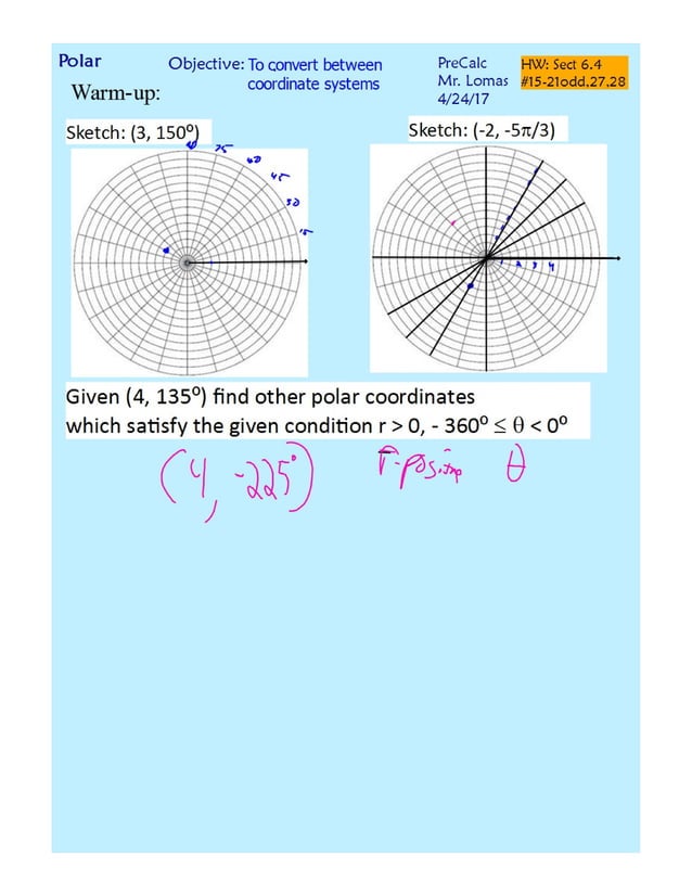 Polar rect convert coordinates | PDF