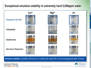 Polartech EA 700 - The power to prevent foam and separation | PPTX