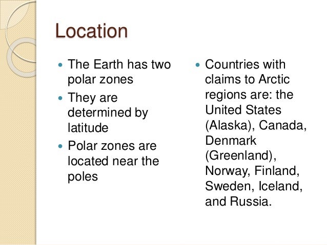 Polar zones