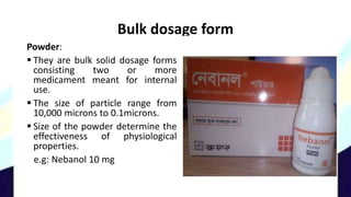 pharmaceutical dosage form | PPT