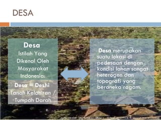 Pola Tata Ruang Desa | PPT