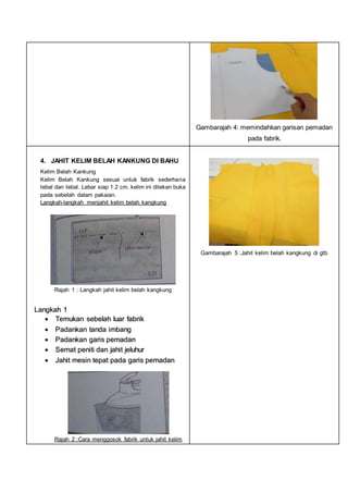 rekod kerja jahitan | DOCX