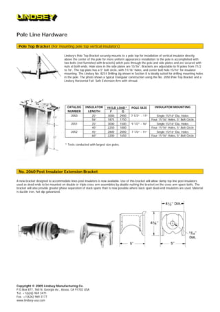 Pole Line Hardware | PDF | Manufacturing Industry | Industries