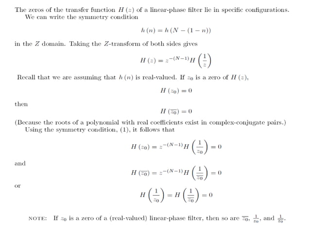 Pole-Zero Placement Method of Filter Design.pptx | Technology & Computing
