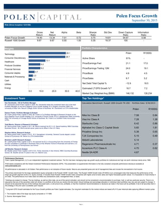 Polen Focus Growth Factsheet Sept 2015 (Institutional) | PDF | Stocks ...