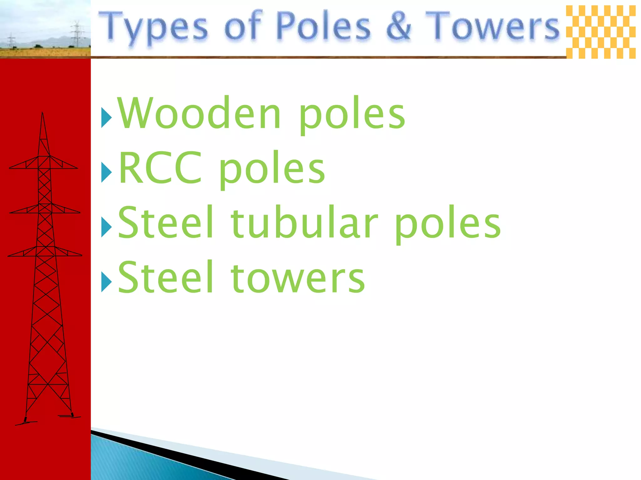 Poles and towers | PPTX
