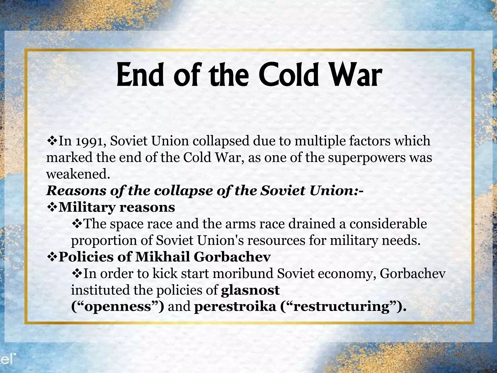 The cold war era | PPT