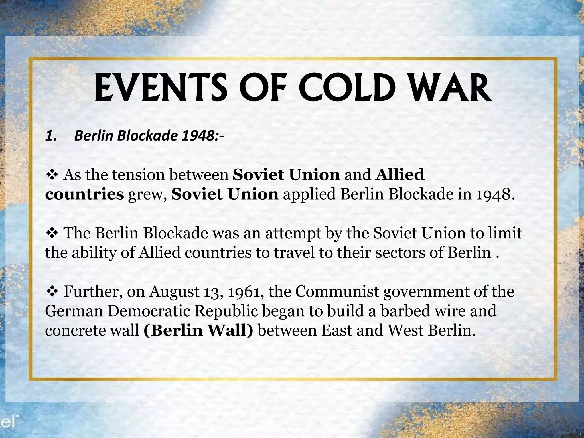 The cold war era | PPT