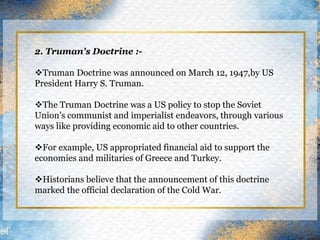 The cold war era | PPT