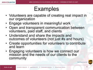 From the Inside Out: Creating a Culture of Volunteer Engagement | PDF