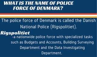 Denmark Policing System | PDF