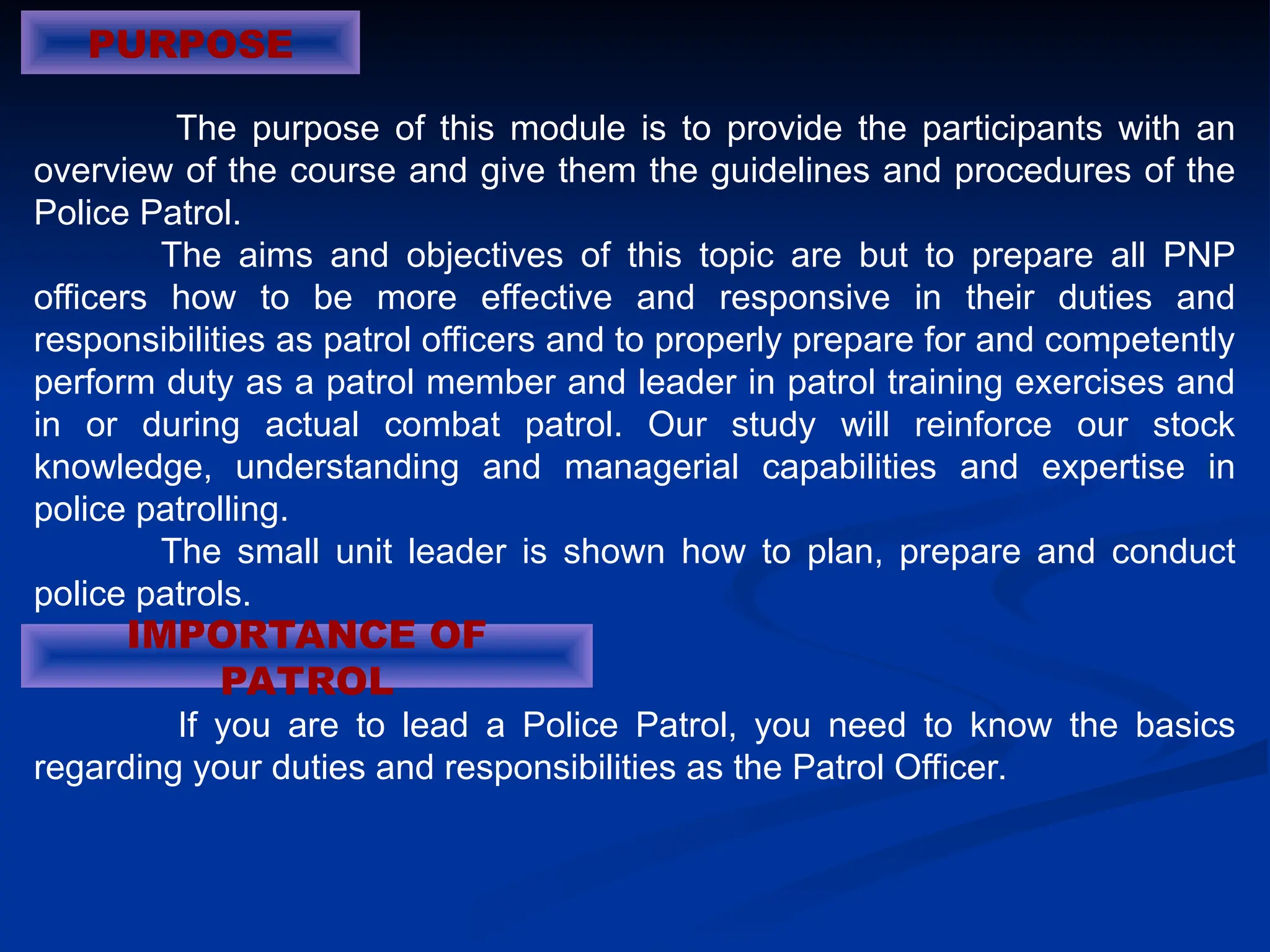 Police-Patrol-Management-for-copy-.fto-lecture-Copy.ppt