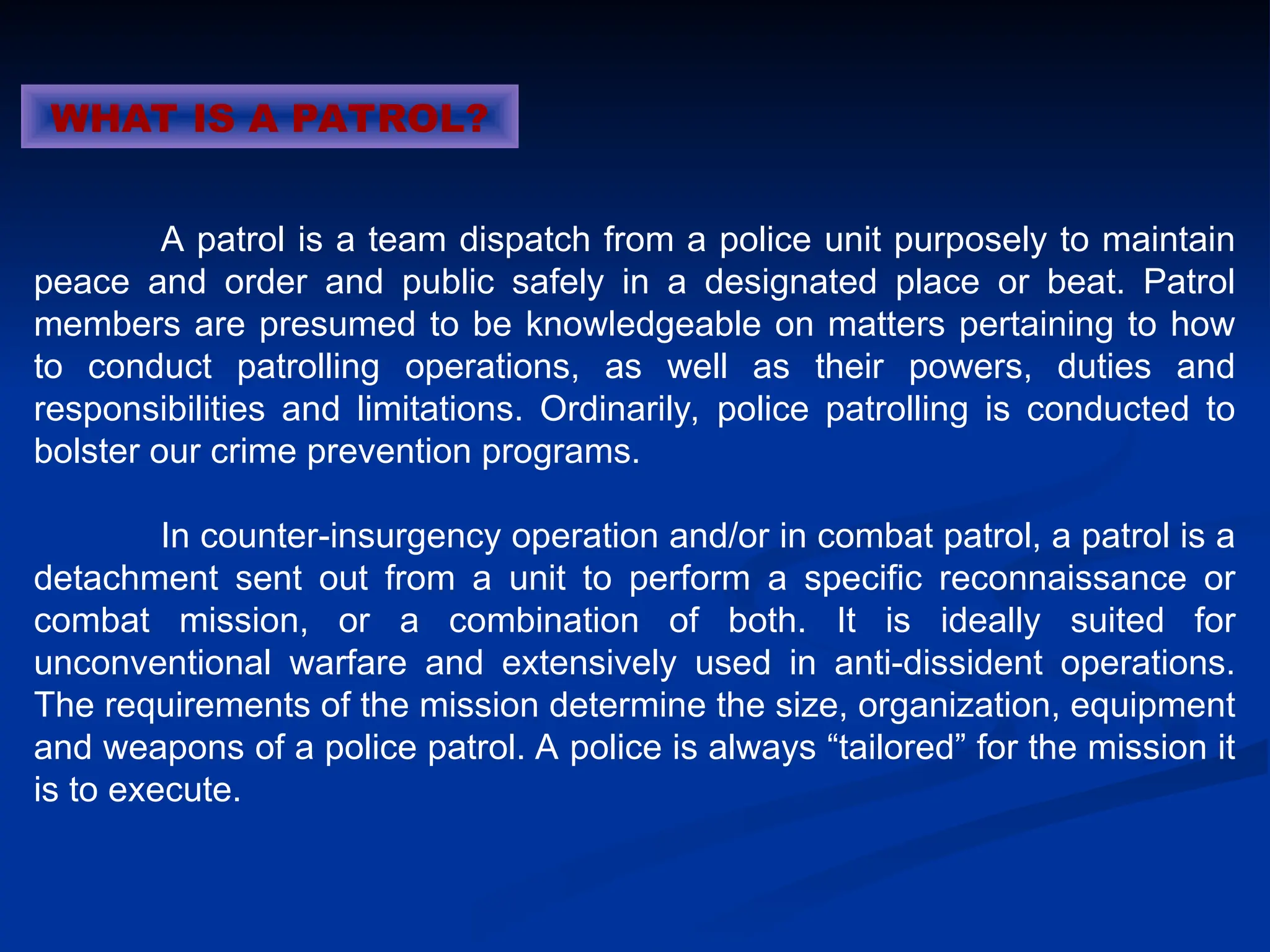 Police-Patrol-Management-for-copy-.fto-lecture-Copy.ppt