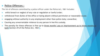 POLICE ACT, 1861 the details about police system.pptx